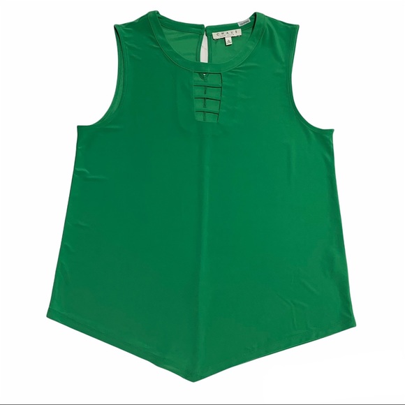 Chaus | Tops | 22 Chaus New York Womenlime Green Sheer Top Large | Poshmark